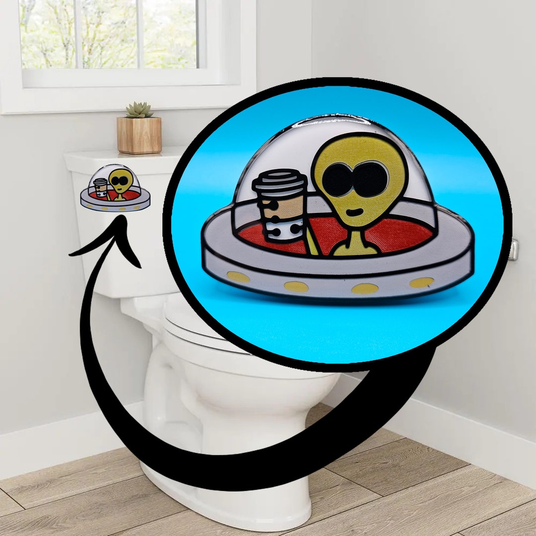 Alien Flush Buddy Toilet Handle - Etsy
