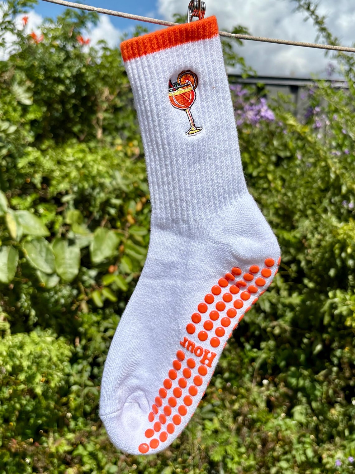 Aperol Spritz Grip Socks | Pilates Reformer Socks Non Slip | Yoga Gift ...