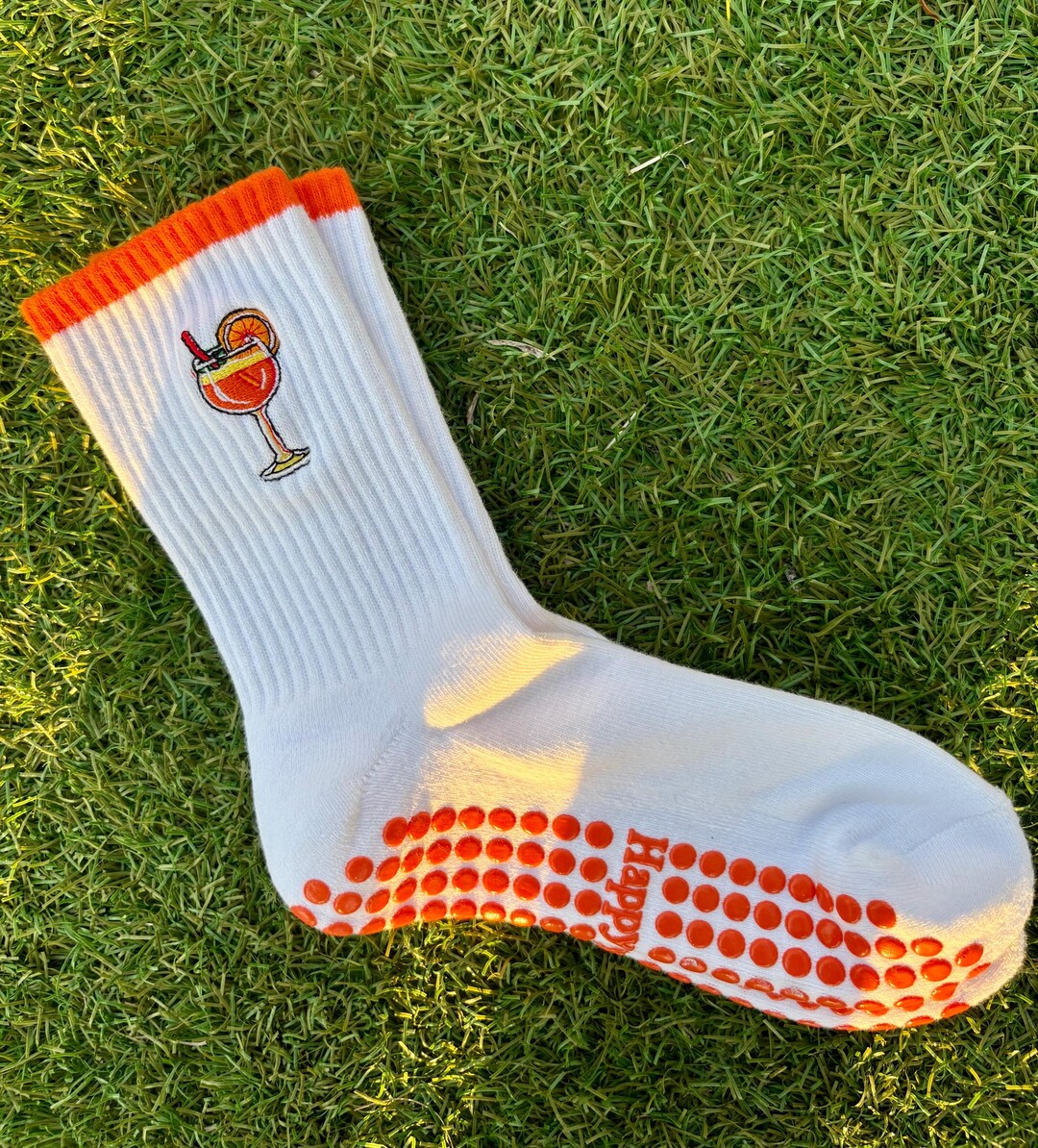 Aperol Spritz Grip Socks | Pilates Reformer Socks Non Slip | Yoga Gift ...