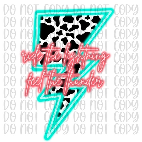 Ride the Lightning Png Lightning Png Music PNG Feel the - Etsy