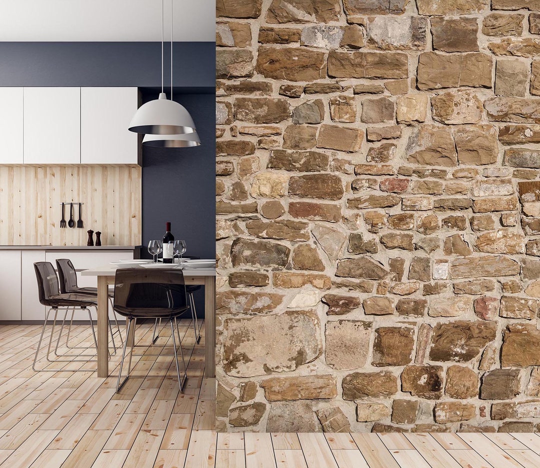 3D Old Brick Design FFA1901 Restaurant Removable Wallpaper Self ...