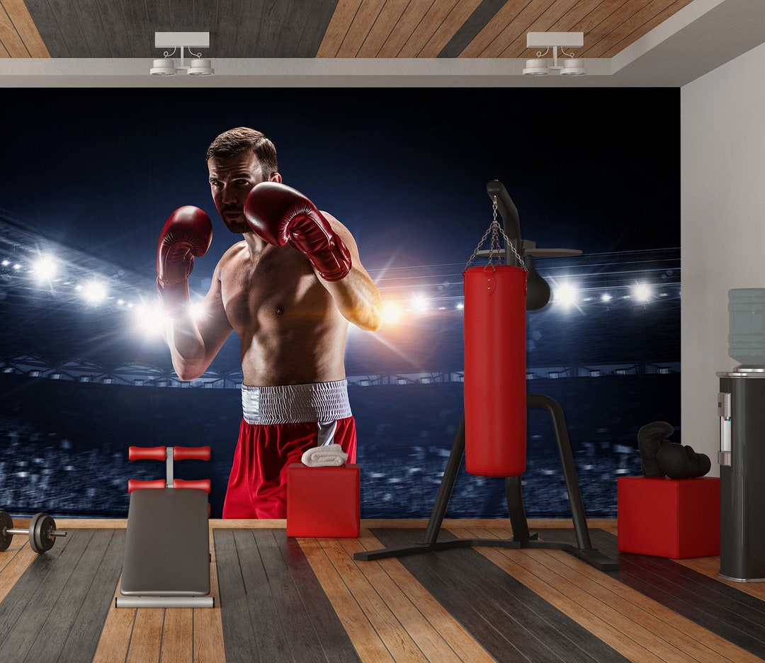 3D Boxing Match FFA7395 Gym Removable Wallpaper Self Adhesive Wallpaper ...