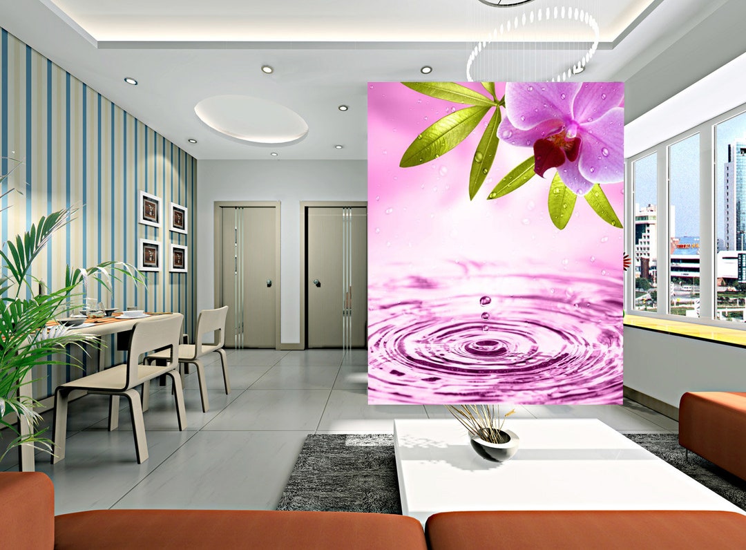3D Purple Water Ripples FFA10379 Removable Wallpaper Self Adhesive ...