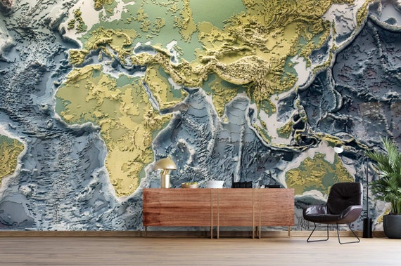Creative World Map Wallpaper
