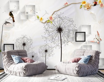 3D Elegant Pattern Art Tiles L305 Removable Wallpaper Self Adhesive ...
