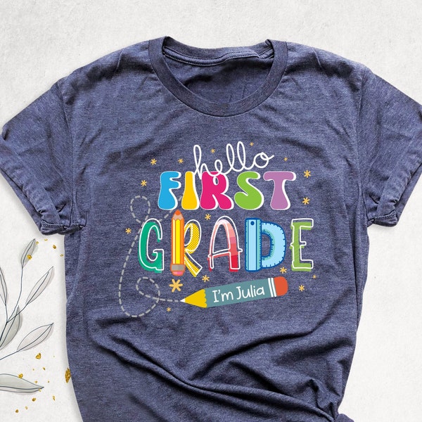 First Grade Shirt - Etsy