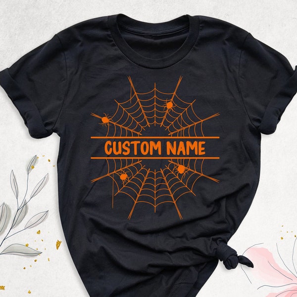 Custom Spider Web Shirt - Etsy