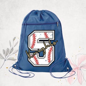 Baseball Player Bag, Custom Name Number Bag, Baseball Lover Gift ...