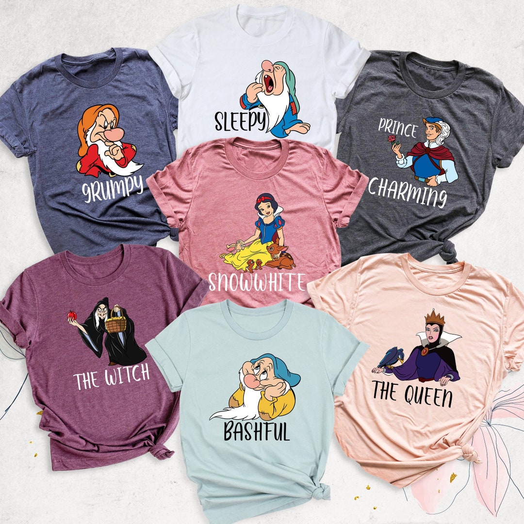 Snow White Shirt, Disney Family Group Shirts, Seven Dwarfs Shirt ...