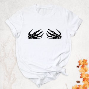 Skeleton Hands Shirt, Funny Halloween Shirt, Halloween Party Shirt ...