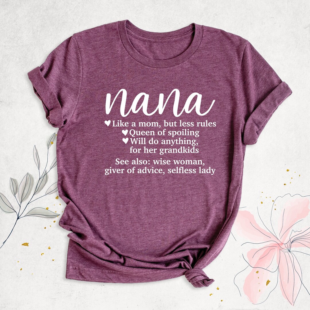 Nana Definition Shirt, Gift for Nana, Grandma Shirt, Nana Tee ...
