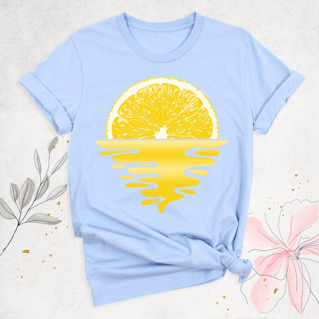 Lemon Shirt, Sunset Tshirt, Aesthetic Fruit Shirt, Cute Summer Graphic ...