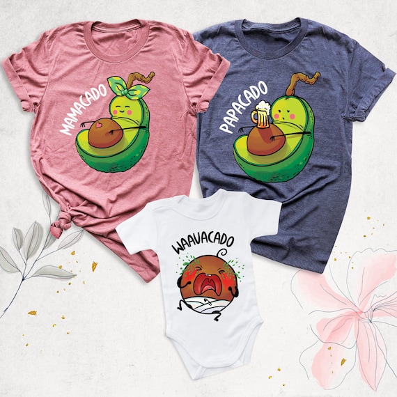 Mamacado Papacado Shirt Baby Announcement Shirt Avocado - Etsy