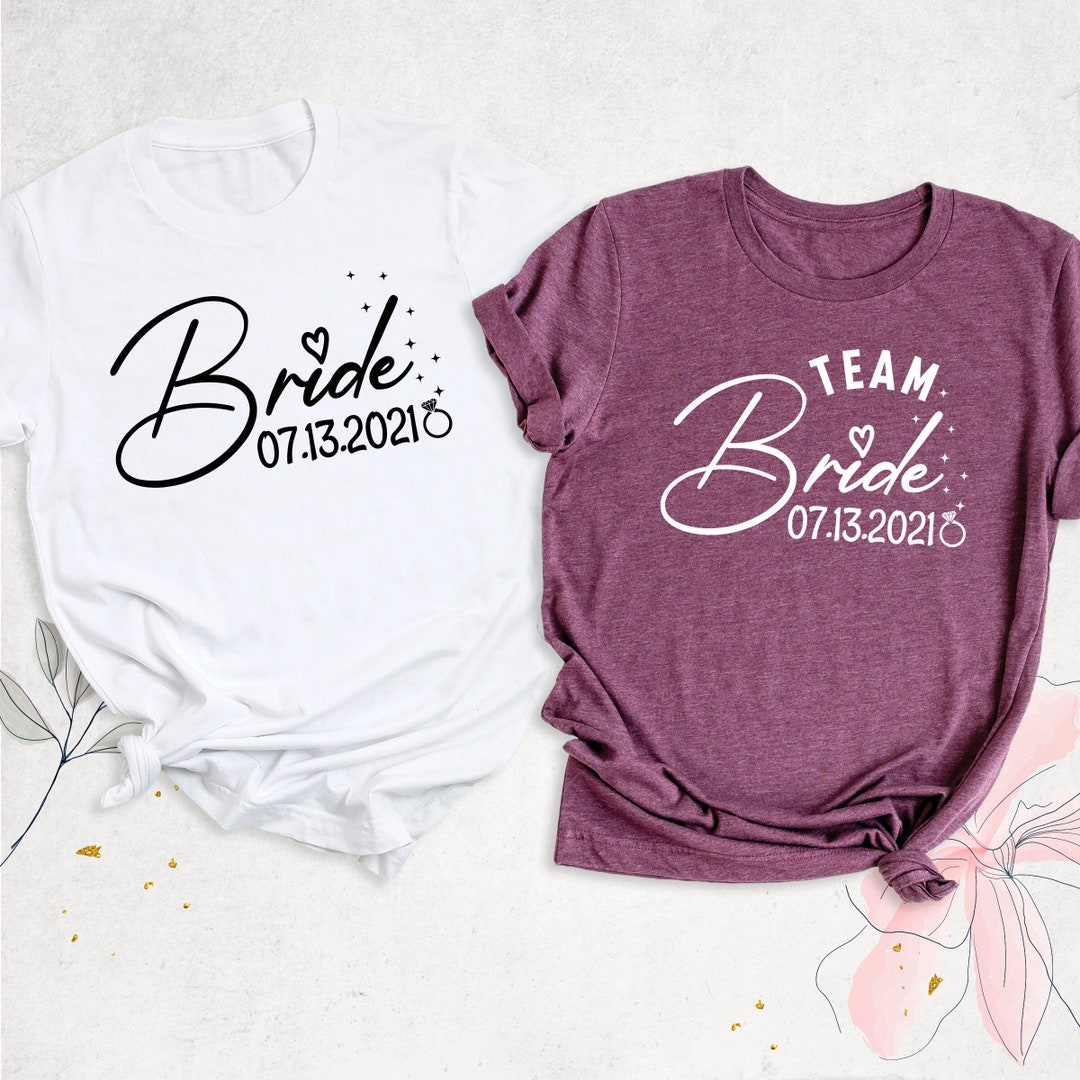 Team Bride Shirt, Bachelorette Party Shirts, Bride Shirt, Bridal Shower ...