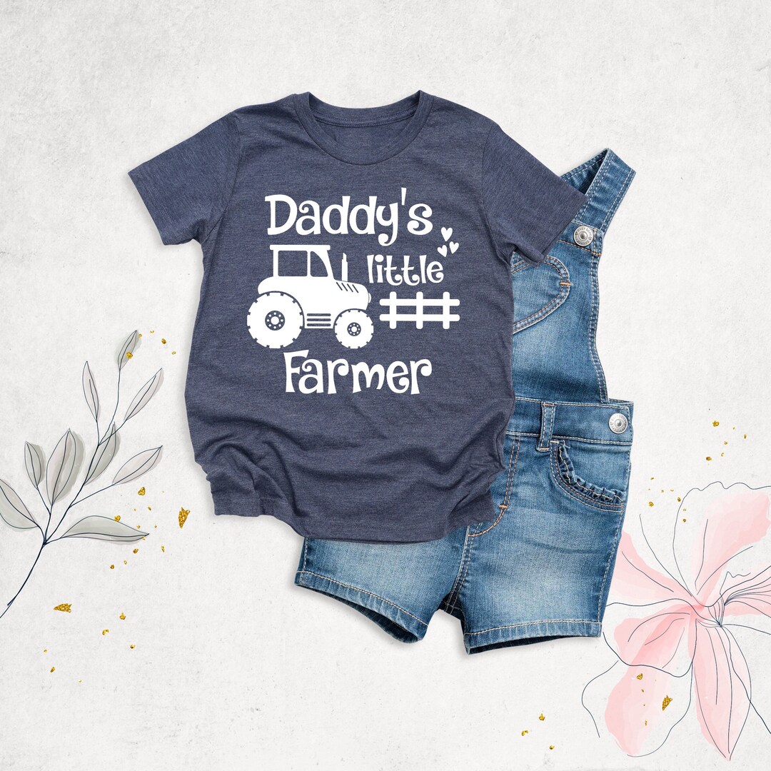 Daddy's Little Farmer Shirt, Tractor Baby Shirt, Kids Farming Shirt ...