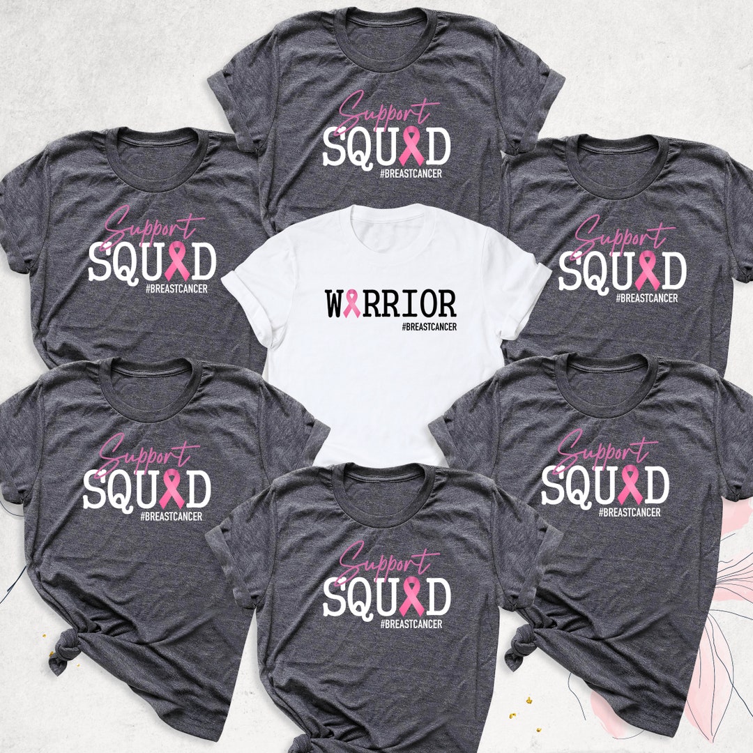 Breast Cancer Support Squad Shirt, Cancer Awareness Shirt, Breast ...