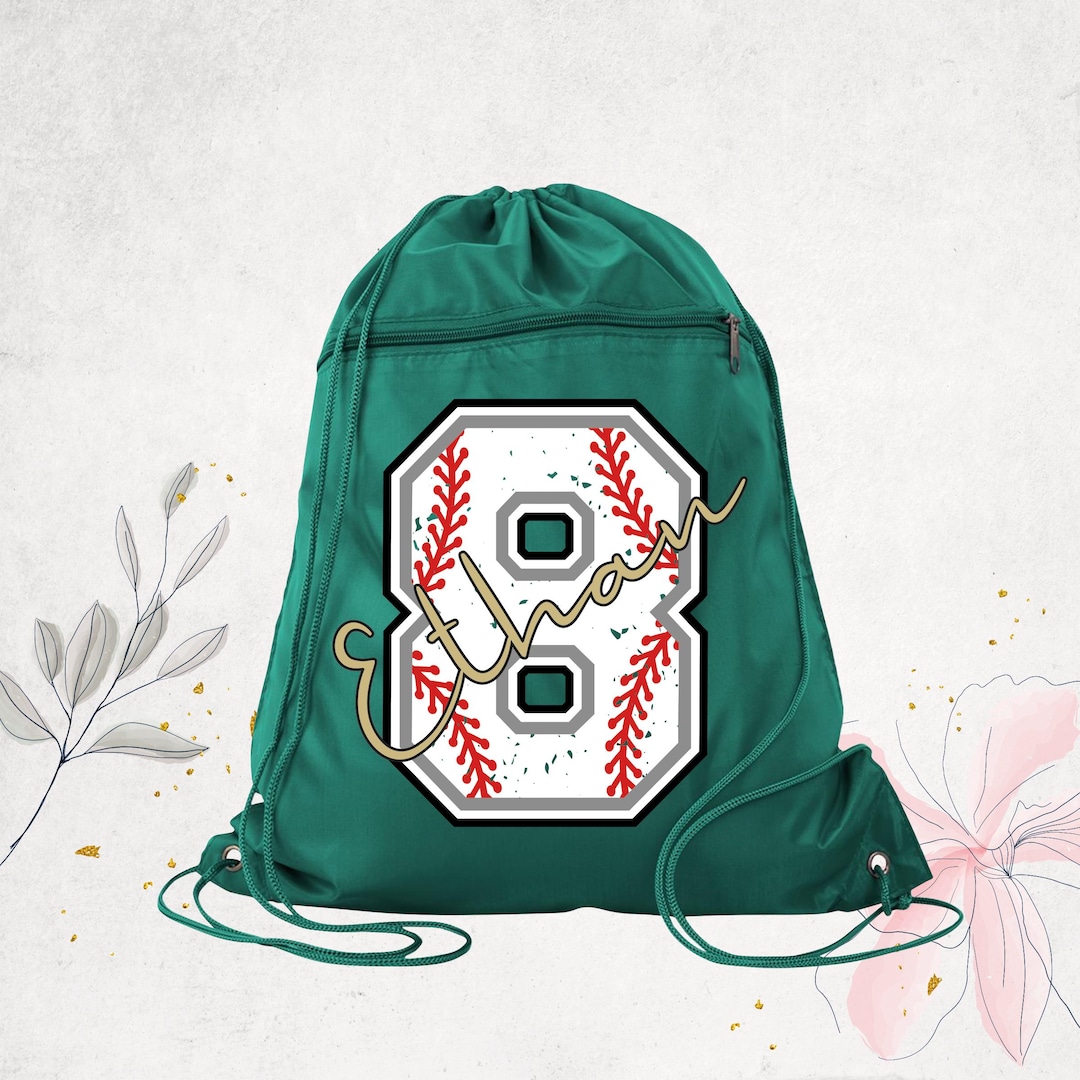 Baseball Player Bag, Custom Name Number Bag, Baseball Lover Gift ...