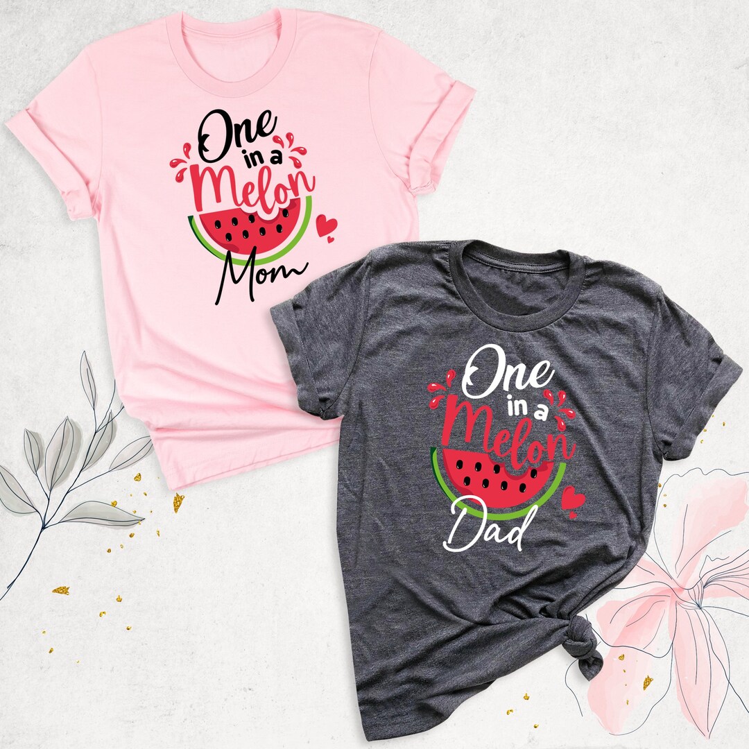 One in a Melon Mom Shirt, Watermelon Birthday Shirt, Family First ...