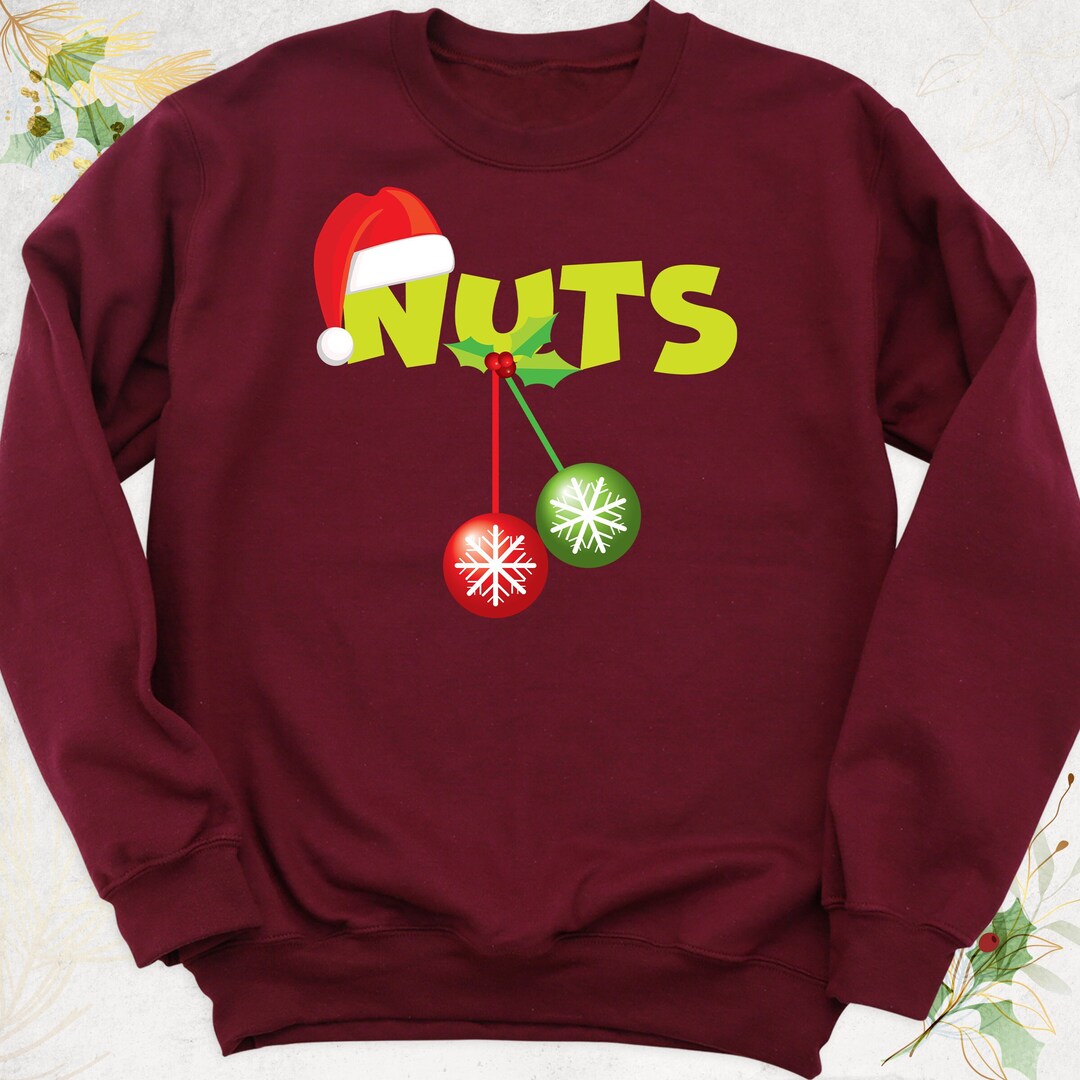 Chest Nuts Christmas Sweatshirt, Couple Christmas Long Sleeve Tee ...