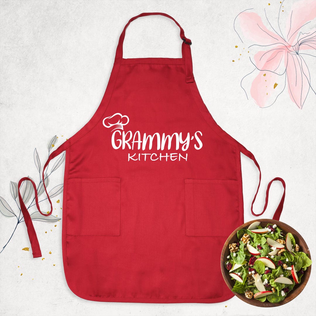 Grandma Kitchen Apron Custom Mama Cooking Aprons Mothers Day Gift Apron ...