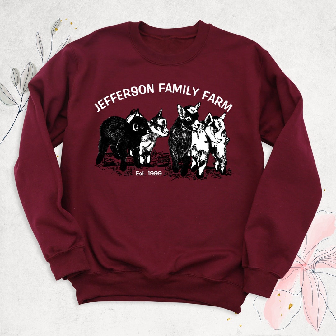 Custom Farm Goat Sweatshirt, Goat Farm Name Sweatshirt, Goat Hoodies ...