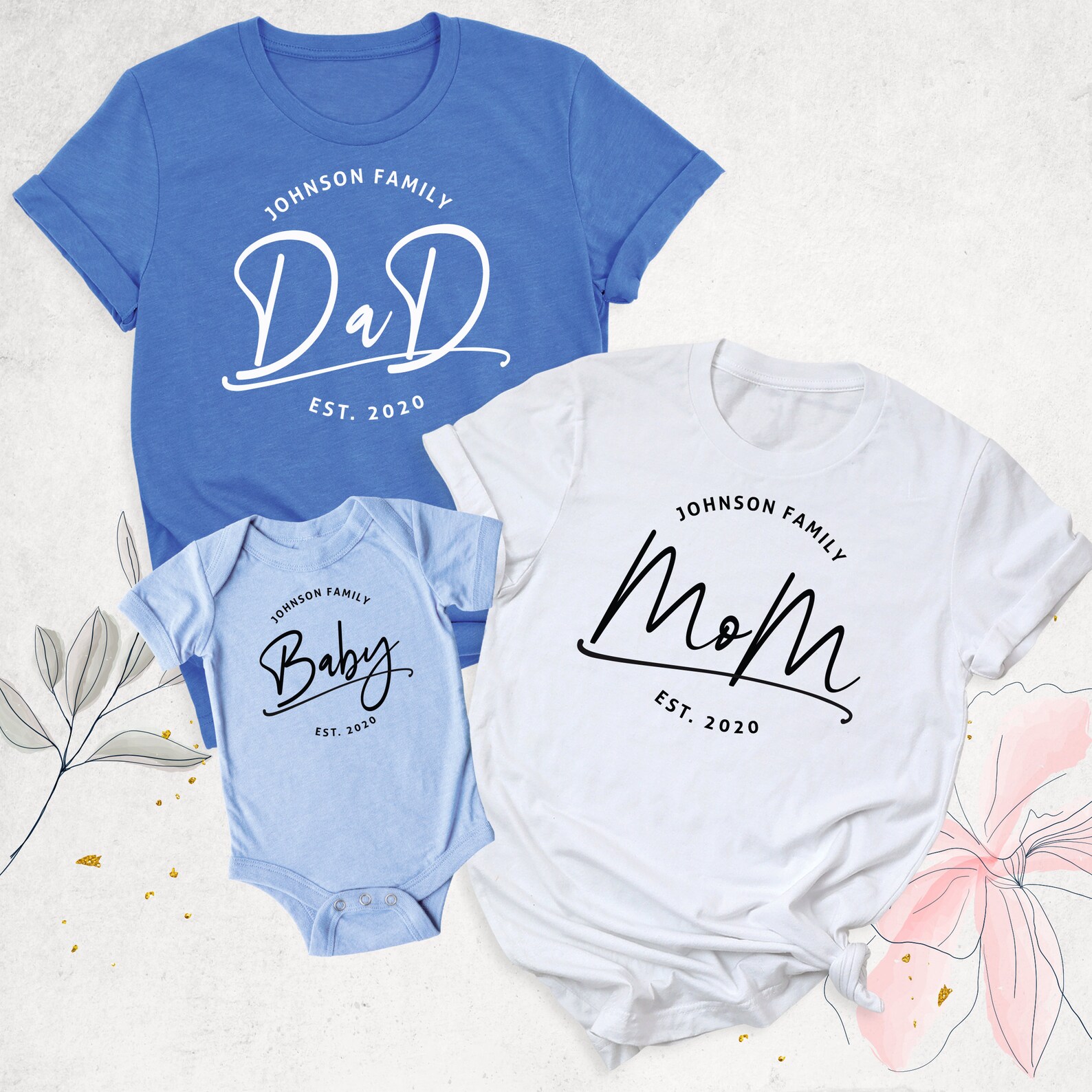 Matching Family Shirt, Custom Mom Dad Baby Tshirt, Family Vacation ...