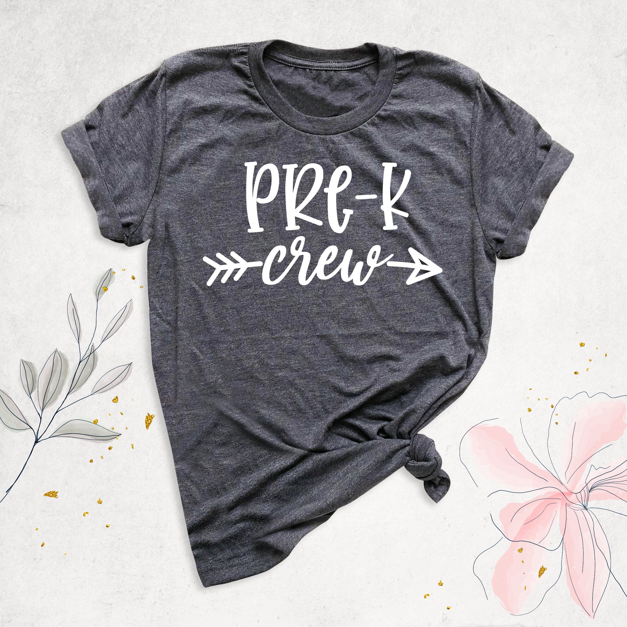 Pre-k Crew Shirt, Pre-k Teacher Shirt, Team Pre-k Shirt, Teacher Gift T ...