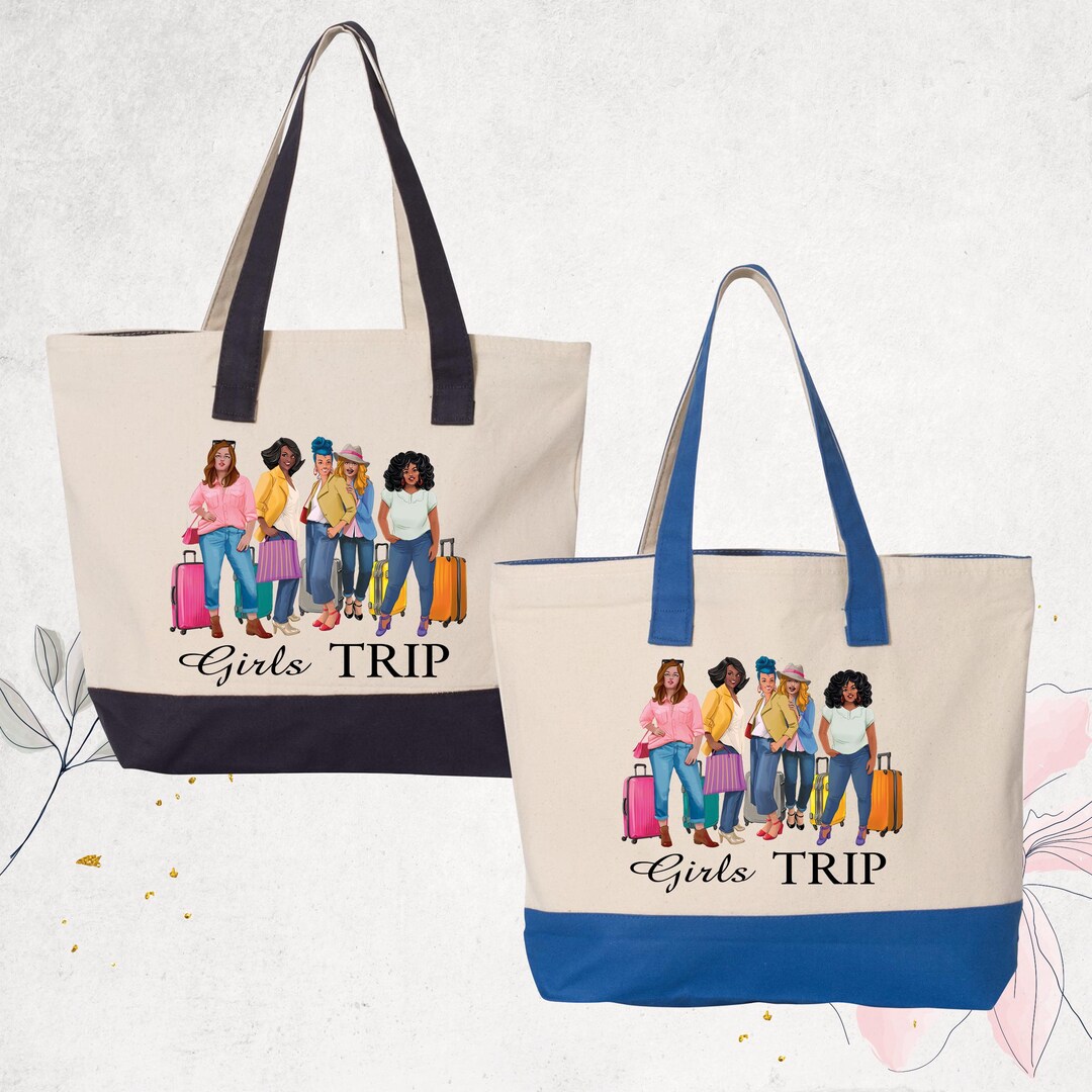Girls Trip Tote Bag, Girls Summer Holiday Bag, Women Gift Trip Tote Bag ...