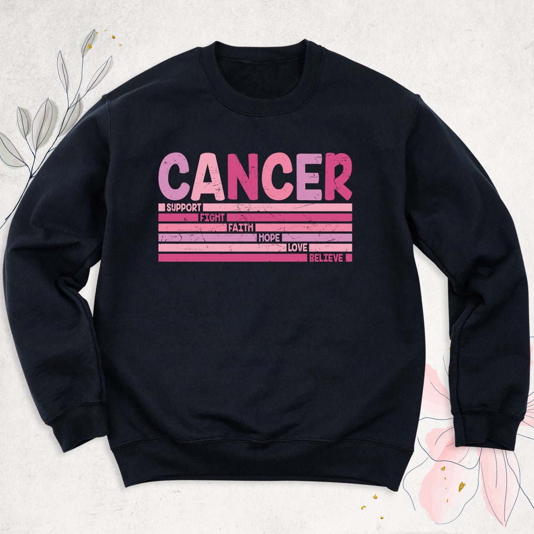 Breast Cancer Sweatshirt, Breast Cancer Support Squad Sweater, Breast ...