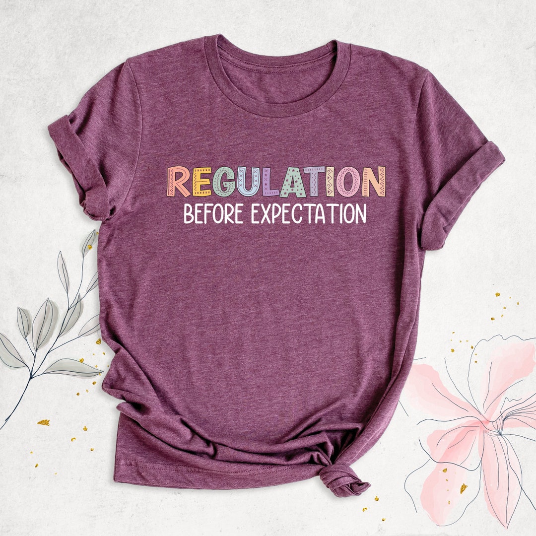 Regulation Before Expectation Shirt, Autism Shirt, Special Education Teacher Shirt, Autism ...