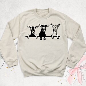 Goats Hoodie, Funny Farm Animal Sweatshirt, Goat Lover Hoodie, Cute ...