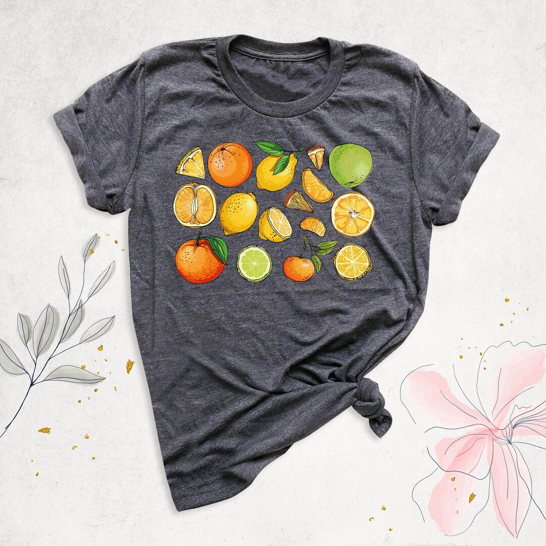 Citrus Fruit Shirt, Oranges Shirt, Fruit Lover Shirt, Lemon Shirt ...