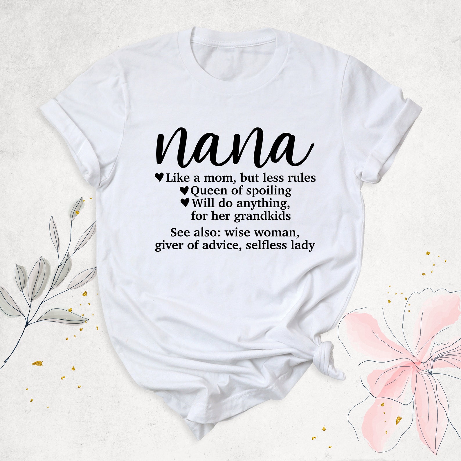 Nana Definition Shirt, Gift for Nana, Grandma Shirt, Nana Tee ...