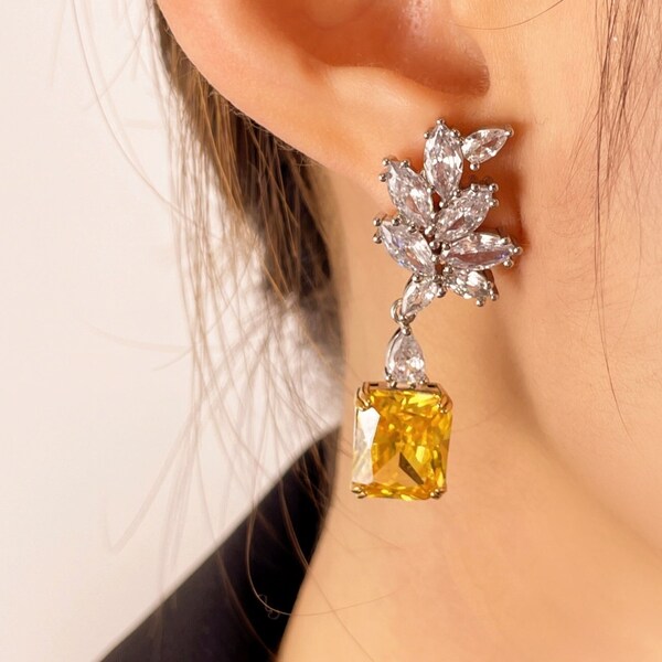 Yellow Earrings - Etsy