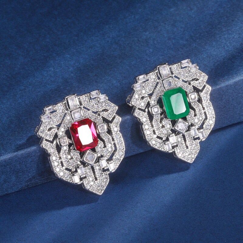 Gemstone Brooch - Etsy