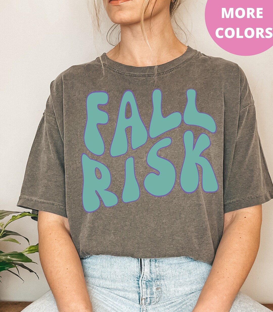 Fall Risk Nurse Shirt, Funny Nurse Shirt, CNA Shirt | CVICU ER Tele ...