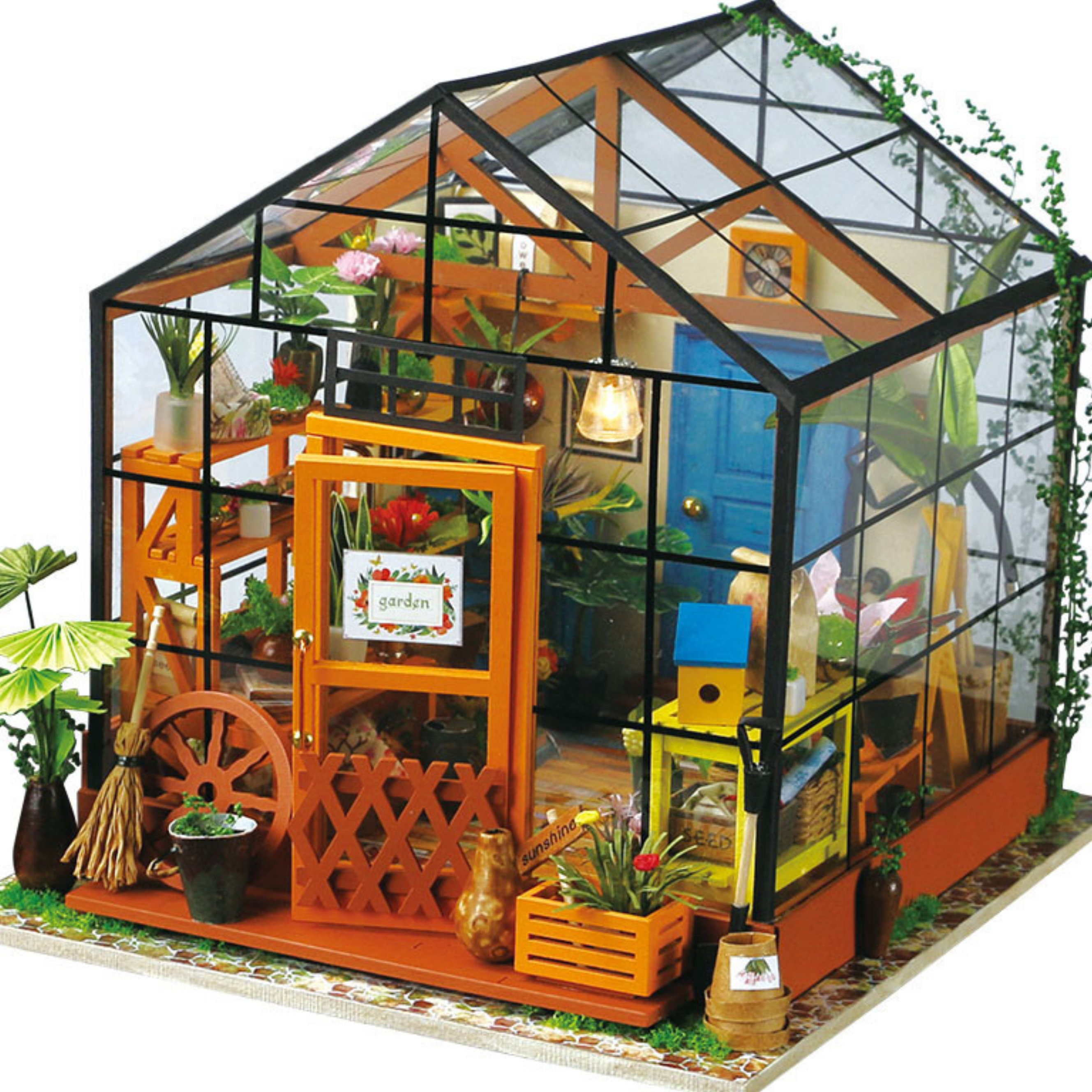 ROKR 3D Greenhouse Puzzle: Unique Handmade Wooden Model Kit for Nature ...