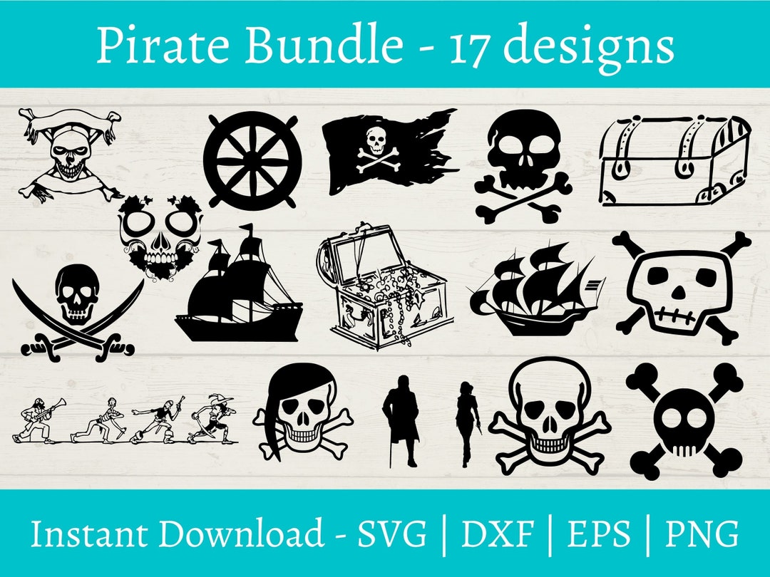 Pirate SVG Bundle Pirate Theme Cut Files Nautical SVG - Etsy