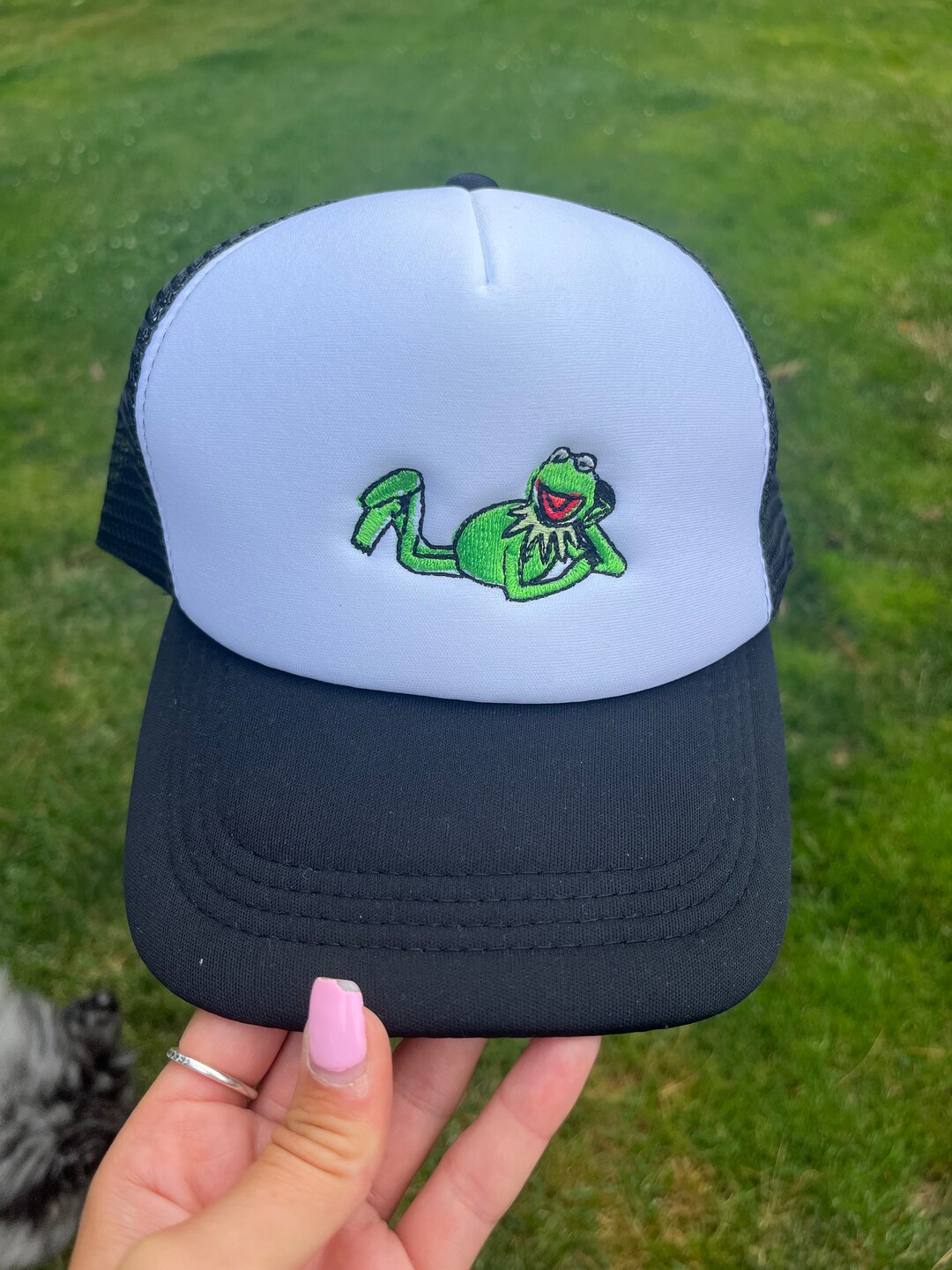 Kermit the Frog Trucker Hat, Muppets Hat - Etsy UK