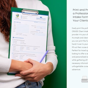 Cruise Client Intake Form Fillable PDF Template for Travel Agents – 4 ...