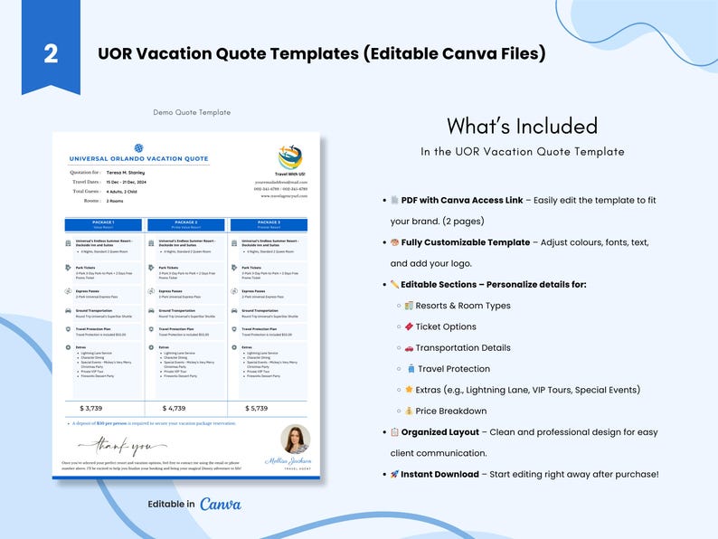 UOR Form Bundle – Intake Form (fillable PDF), Quote Template (editable ...