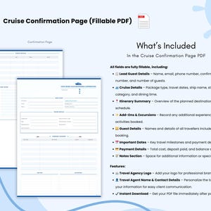 Cruise Form Bundle – Quote Template (editable in Canva), Client Intake ...