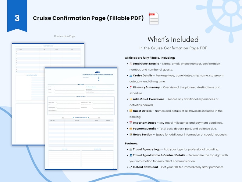 Cruise Form Bundle Quote Template editable in Canva, Client Intake Form ...