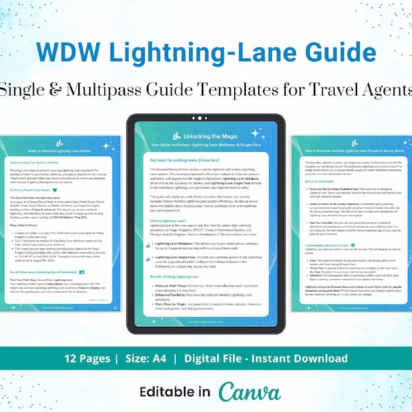 Lightning Lane Multipass Guide - Etsy