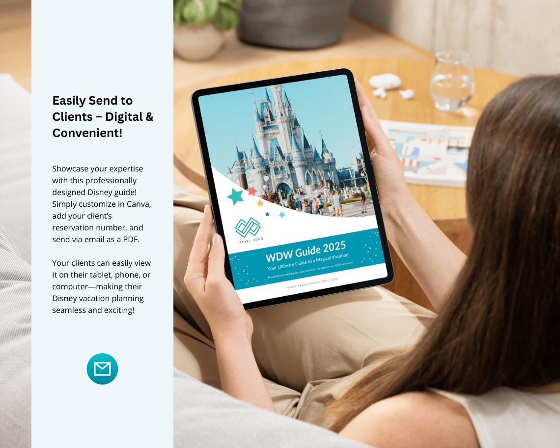 WDW Florida Travel Guide 2025 | Editable Canva Template for Travel ...
