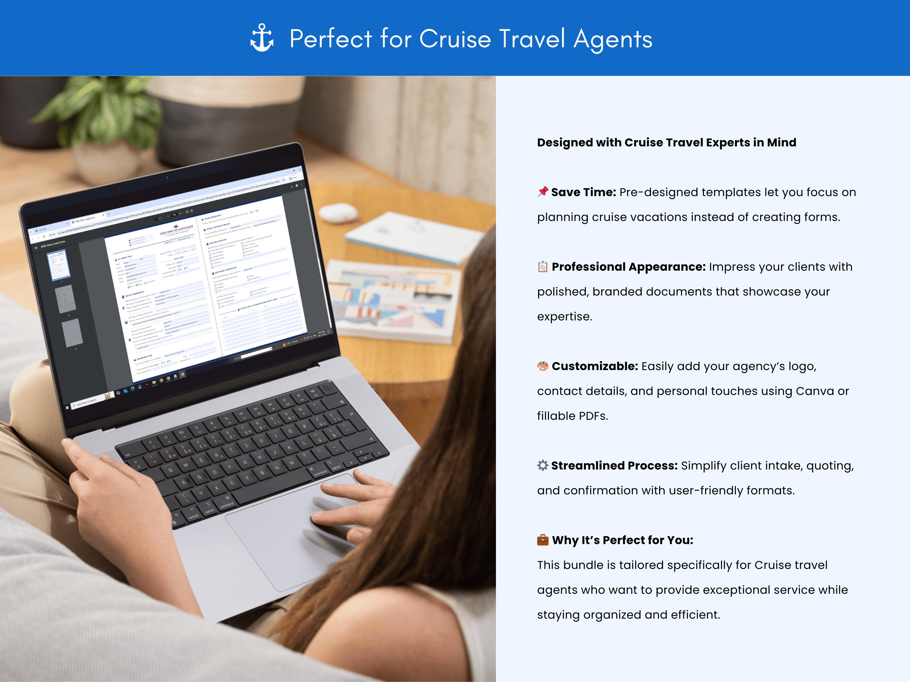 Cruise Form Bundle – Quote Template (editable in Canva), Client Intake ...
