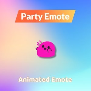 Animated Party Emote for Twitch - Animated Emote, Party Emote, Twitch ...