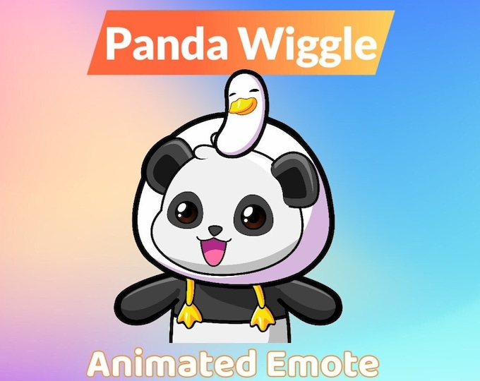 Panda Wiggle Animated Emote for Twitch - Panda Emotes, Wiggle Emotes ...