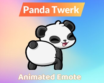 Panda Wiggle Animated Emote for Twitch - Panda Emotes, Wiggle Emotes ...