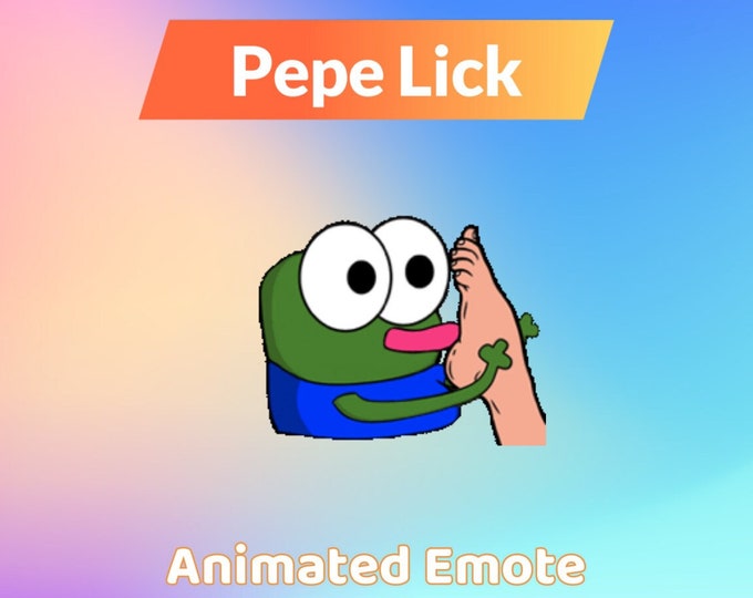 Pepe Meme Lick Animated Emote for Twitch - Pepe Emotes, Animated Emotes ...